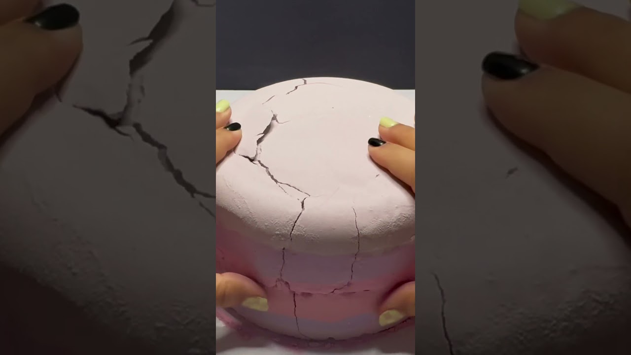 Baking soda cake #asmr #oddlysatisfying #crunchysounds #asmrsounds