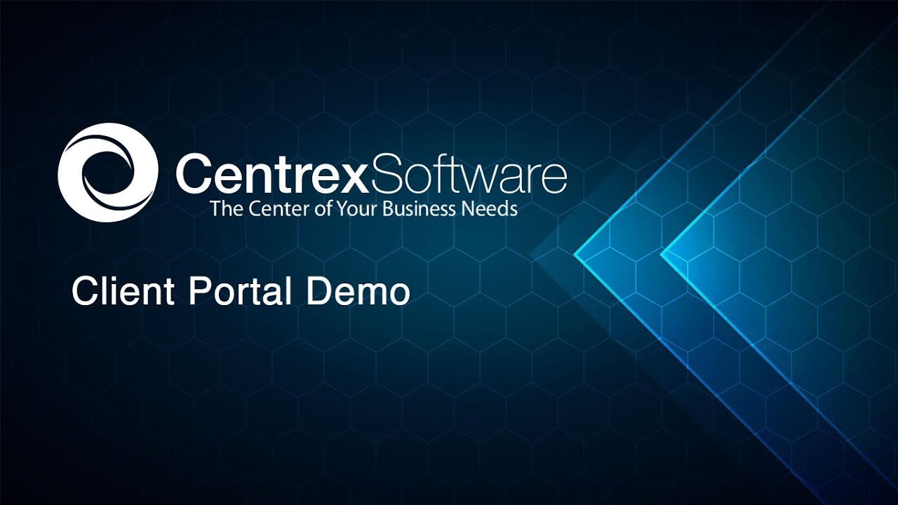 2021 Centrex Software Client Portal Sales Demo