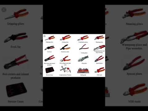 types of pliers parts