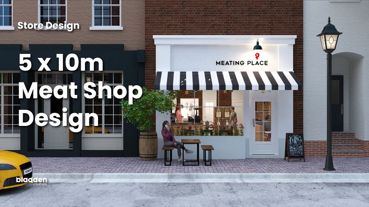 5 x 10m Meat Shop Design (50 SQM)