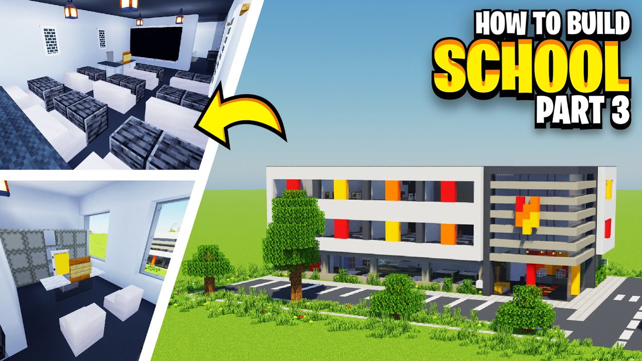 How To Build A SCHOOL In Minecraft! (Part 3) - Minecraft Builders