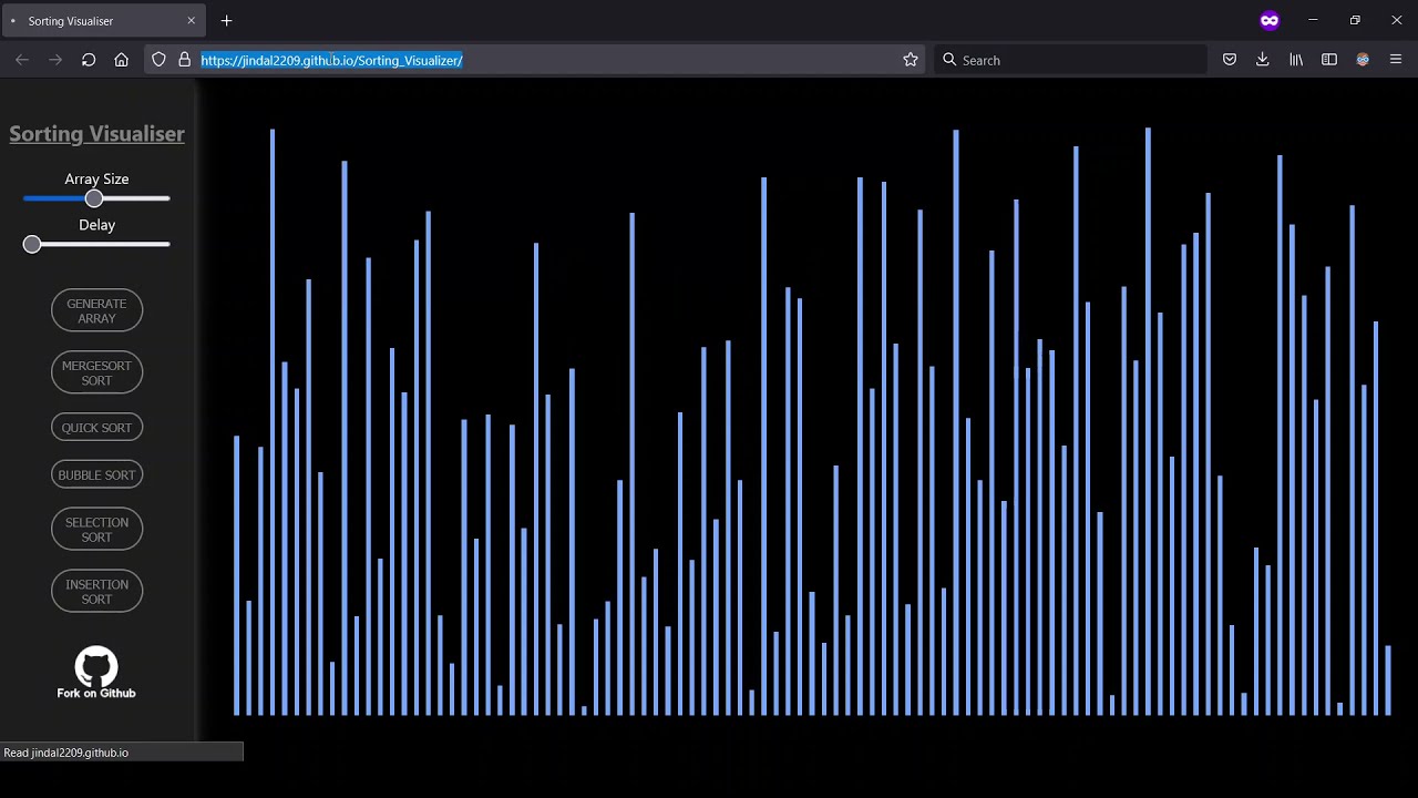 Build Sorting Visualizer using React