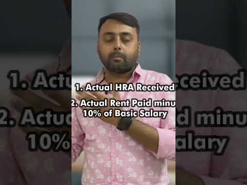 How to Calculate HRA Exemption??? #finance #houserentallowance #hra #cavikas #personalfinance