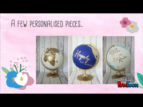 Loobie Design ~ Wedding Guestbook Globes