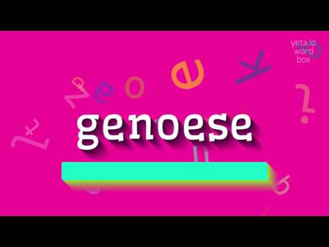 GENOESE - HOW TO PRONOUNCE IT? #genoese