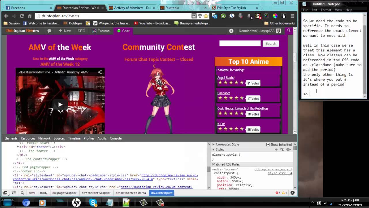 Stylish Tutorial Basics