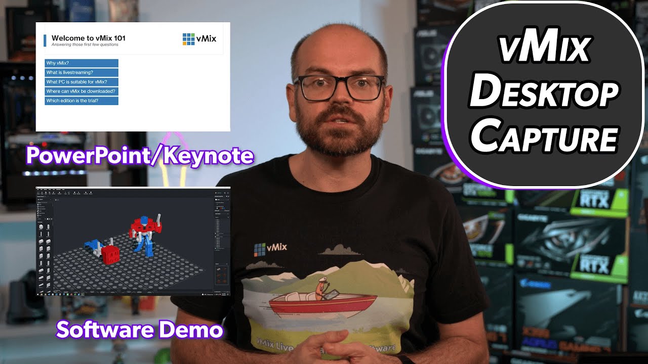 What is the vMix Desktop Capture program and how can I use it?