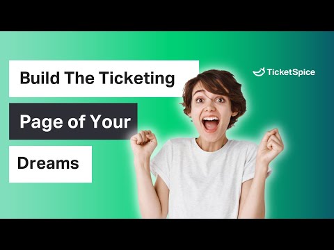 Build the ticketing page of your dreams with the TicketSpice RealView Page Builder