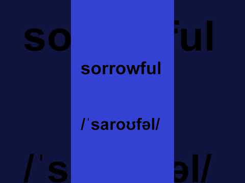 How to pronounce "sorrowful" in American English #americanpronounce #pronouncecorrectly #english