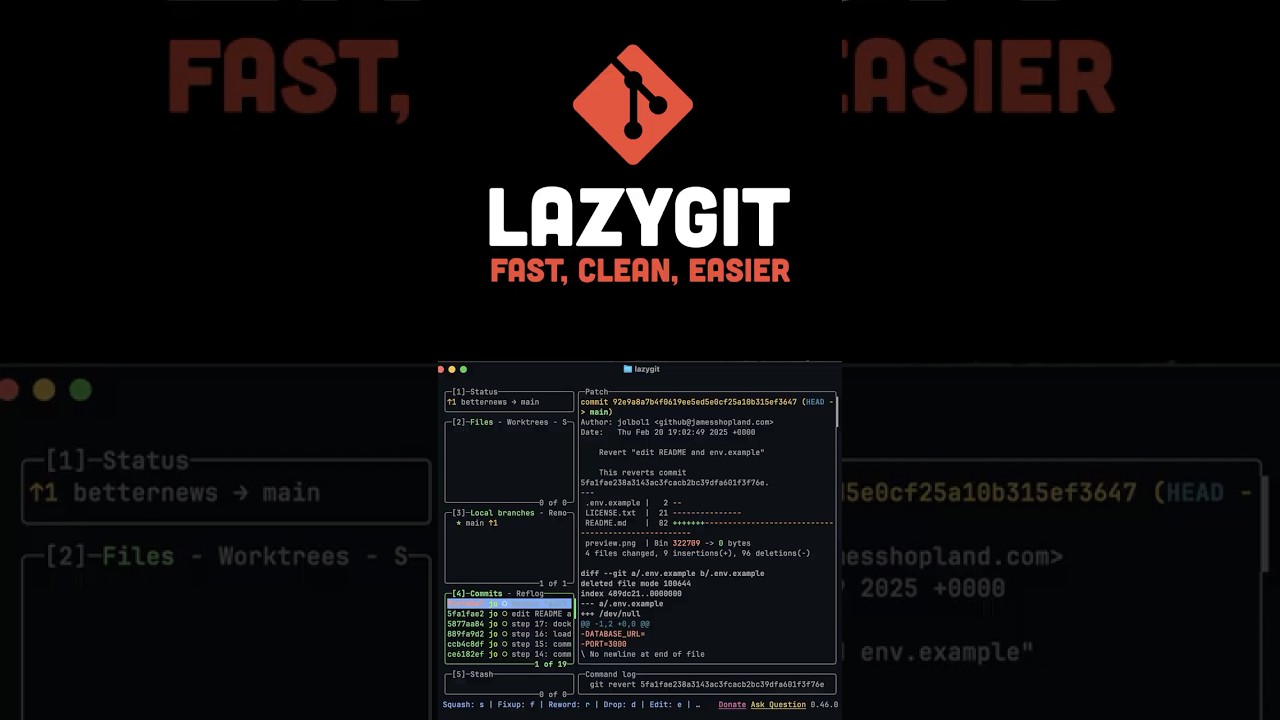 LazyGit - Faster, Easier, Git CLI