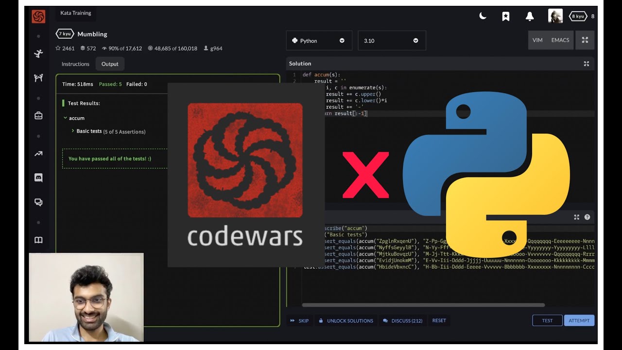 Coding Problems Beginner Walkthough || Python on Codewars