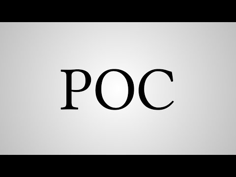 What Does "POC" Stand For?
