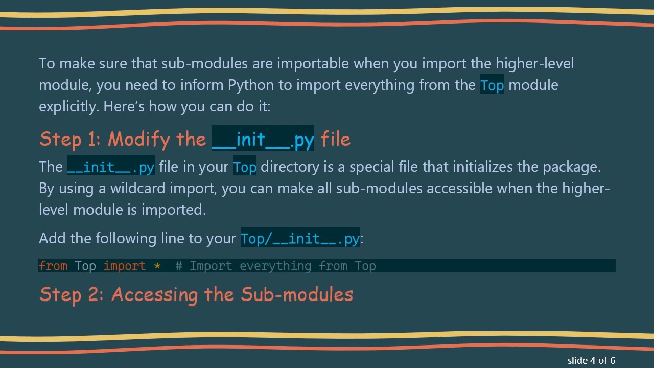 How to Make Sub-modules Importable in Higher-level Python Modules