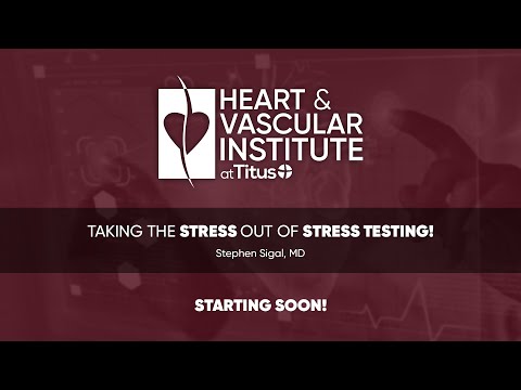 (UPDATED) Taking the Stress Out of Stress Testing! TRMC Education Series 12-15-2020