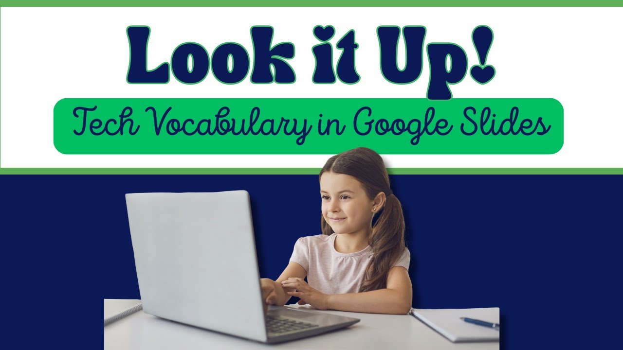 Computer Vocabulary Research Project for Kids | Google Slides Tech Lesson