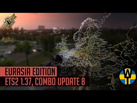 ETS2 1.37 - Promods 2.46 Eurasia Map Combo including Project Balkans 4.2