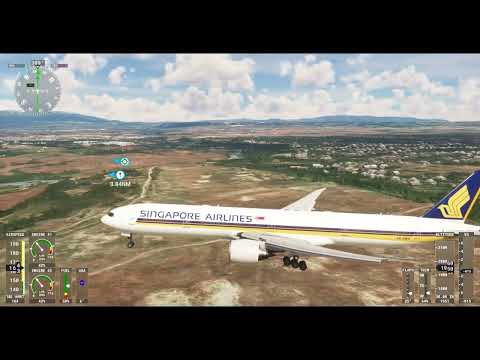 Landing at Tbilisi International Airport, Georgia.
