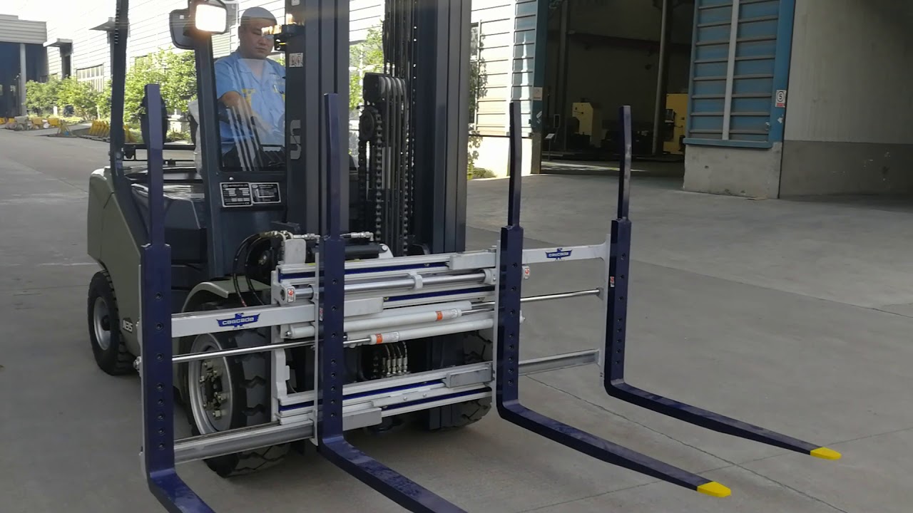 UN Forklift with Single-Double Pallet Handlers