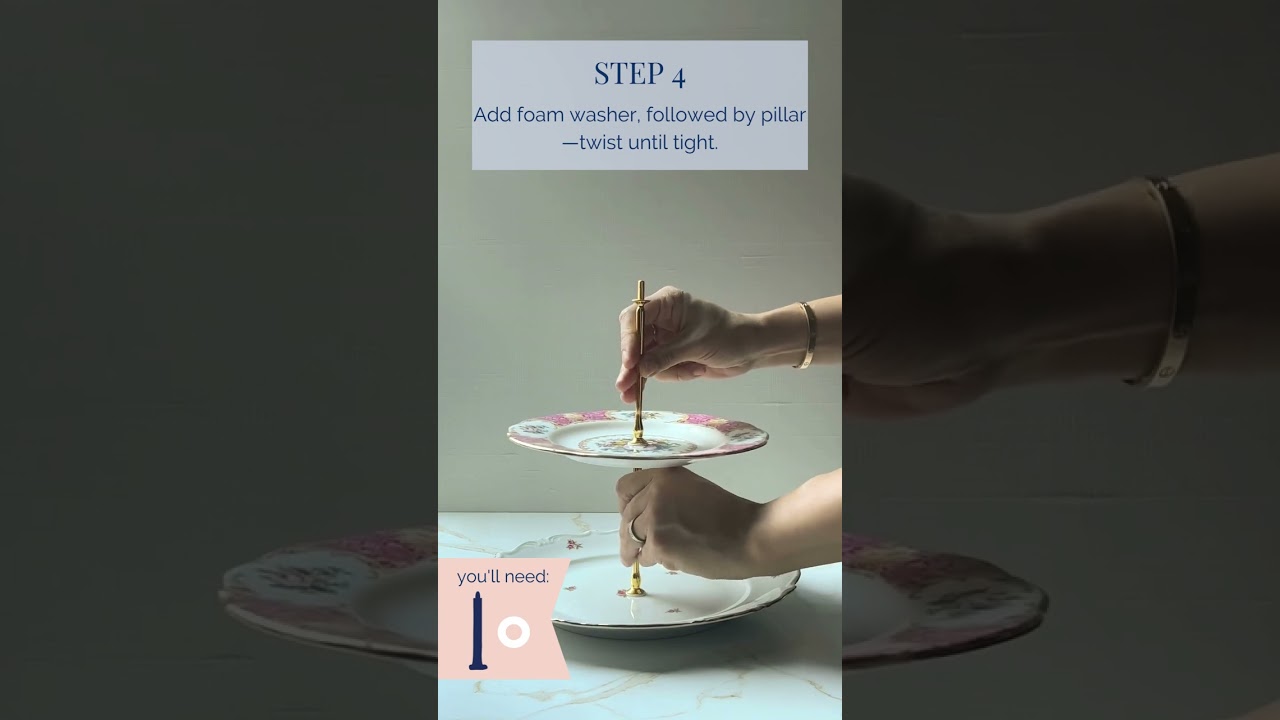 3-Tier Serving Tray Assembly Instructions