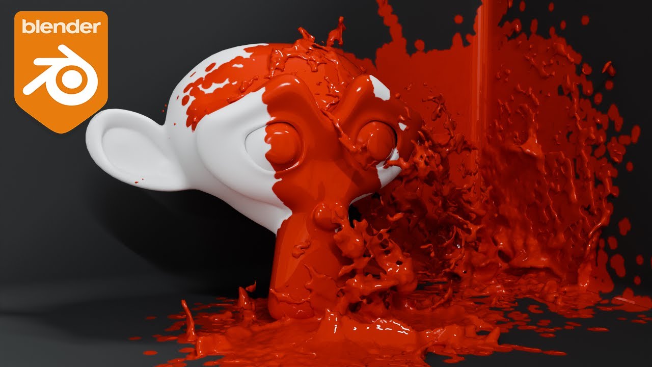Blender Tutorial - Paint Splatter Effect with Dynamic Paint