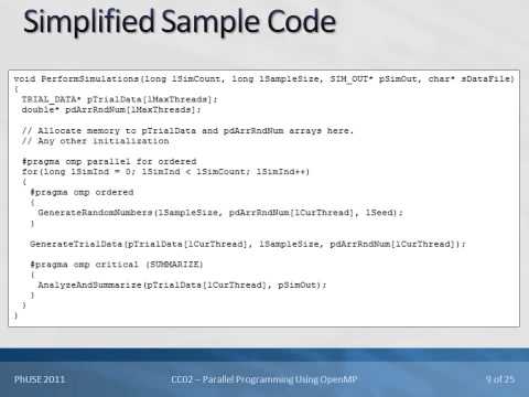 Writing Parallel Processing Compatible Engines Using OpenMP Aniruddha Deshmukh