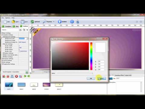 Hi Slider define slider settings such as background color, autoplay and randomization