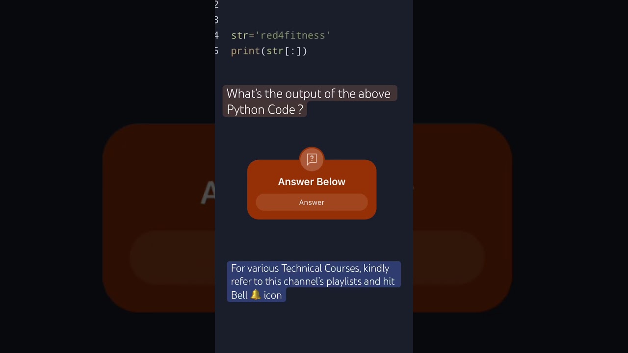 Python Code Snippet-31 #pythonmcq #pythonshorts #learnpython