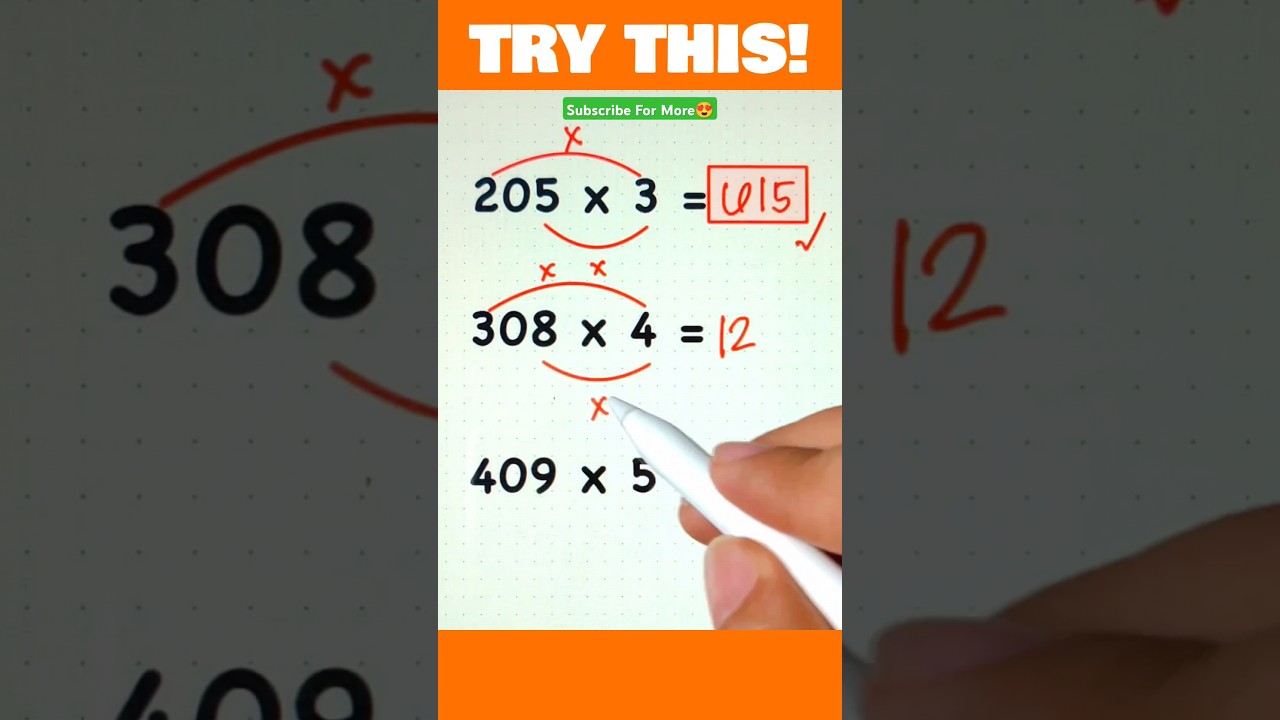 VERY EASY MATH HACKS #MathTricksTutorial #maths #tutorial #mathematics #shorts #education
