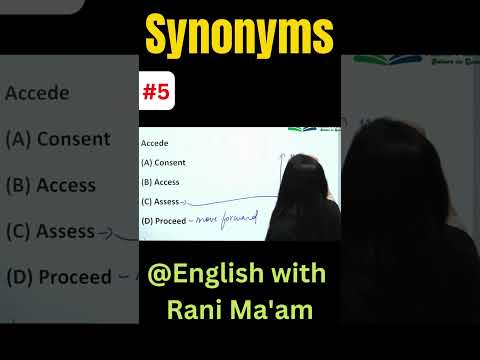 5. Accede | Vocabulary | Synonyms #vocabulary #vocab #synonyms UC LIVE