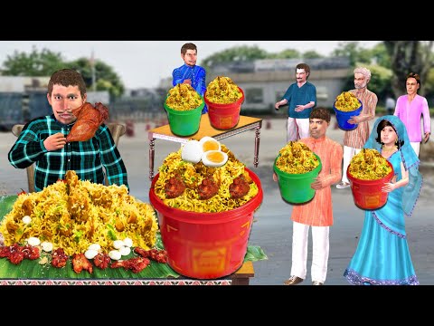 बाल्टी बिरयानी Bucket Chicken Biryani Street Food Comedy Video Hindi Kahaniya Funny Bucket Biryani