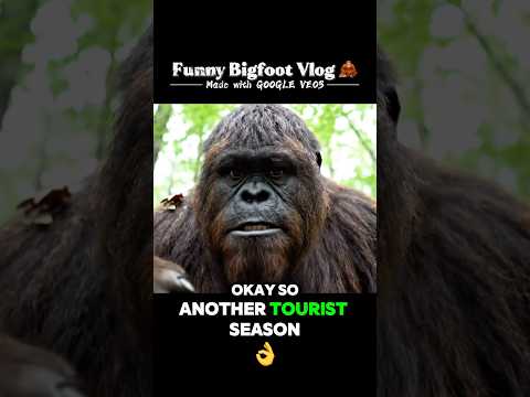 Bigfoot’s Hilarious POV Adventure! 😂🌲 Filmed with AI Magic! #GoogleVEO3 #BigfootVlog #AIVideo