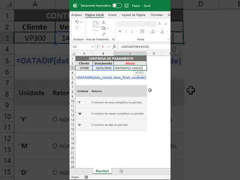 Função escondida no Microsoft Excel [DATADIF]