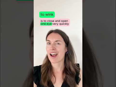 To wink and to blink - what’s the difference in English?
