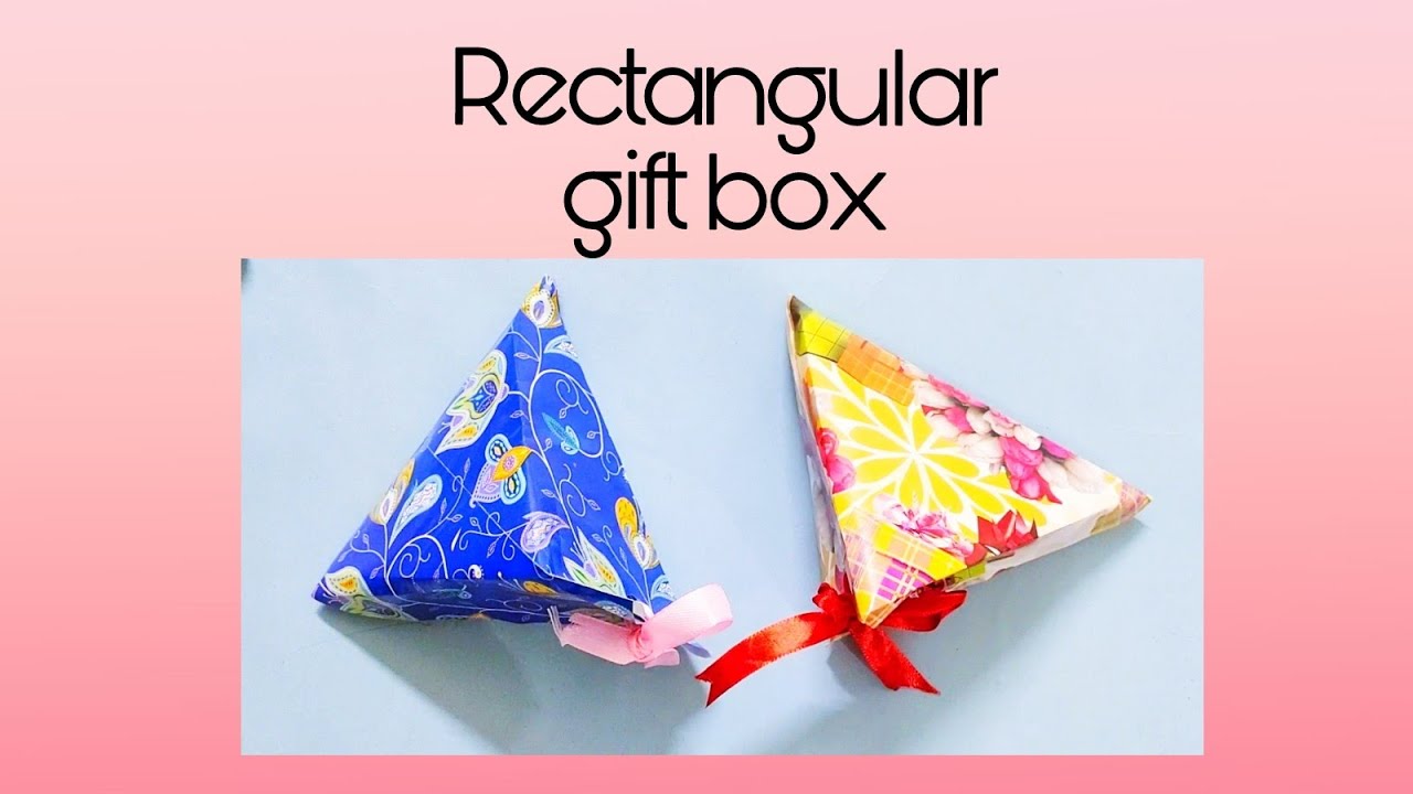 Triangle Gift Box |Box Tutorial| Gift Wrapping Ideas.