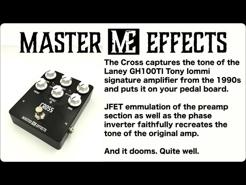Master Effects Cross Matte Black Laney GH100TI Tony Iommi | | Reverb