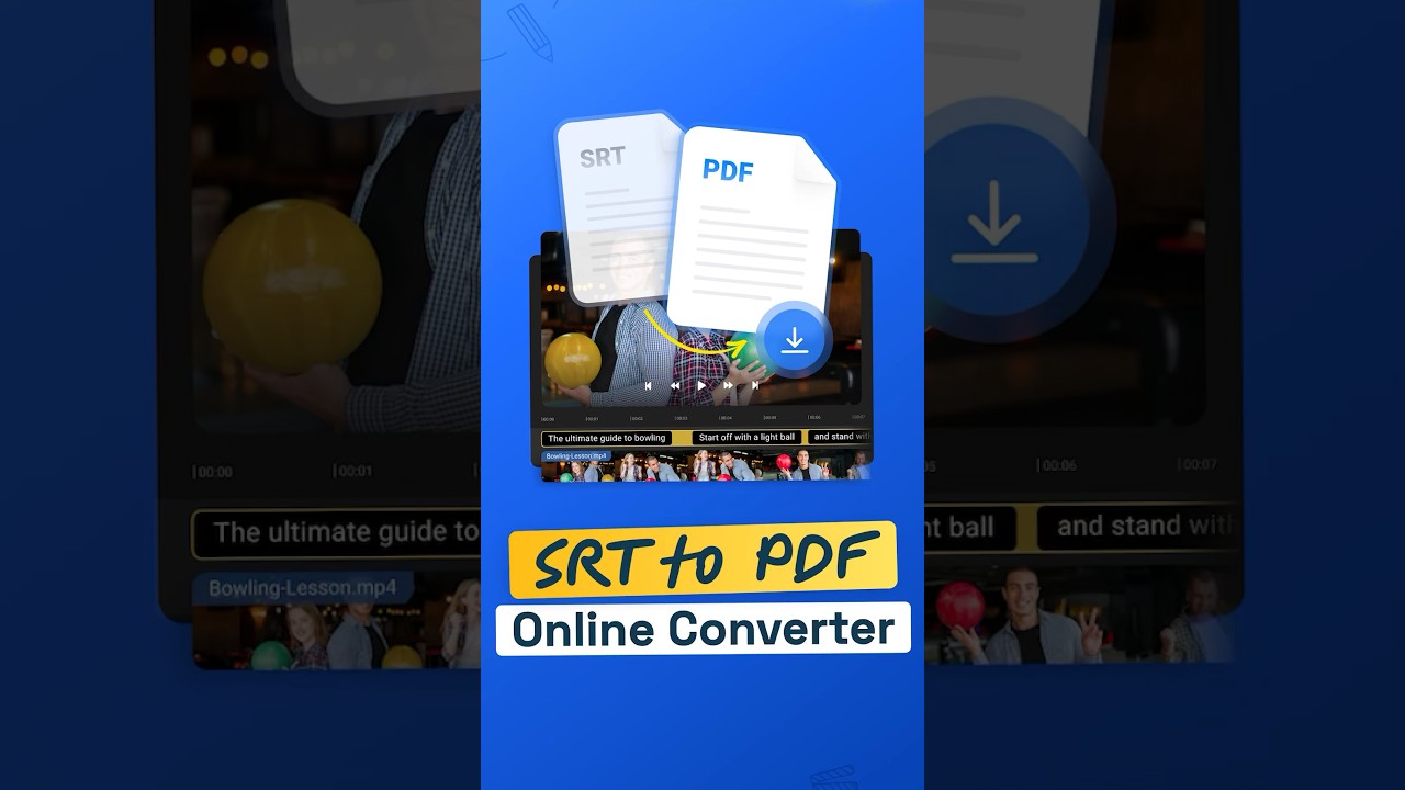 Online SRT to PDF Converter
