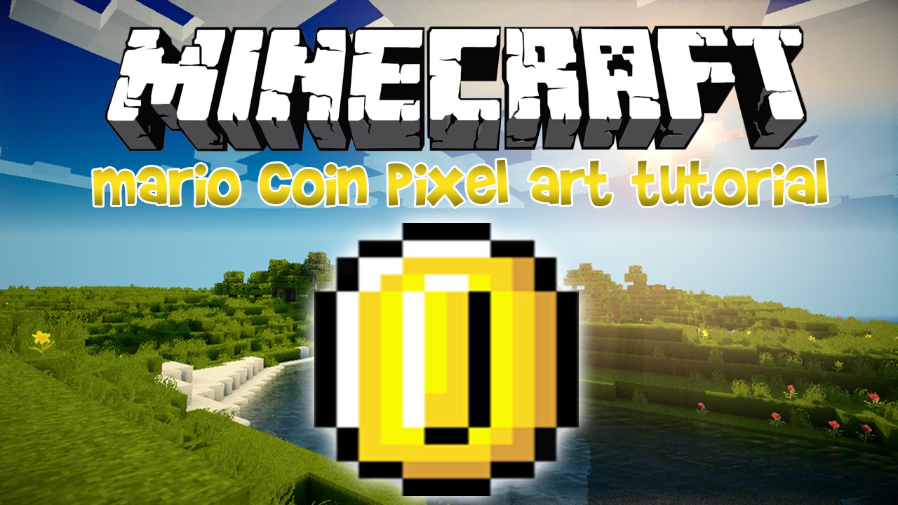 Minecraft Pixel Art Tutorial: Mario Gold Coin