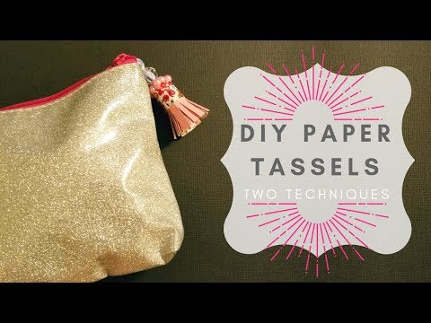 DIY Paper Tassels – Two Techniques | Multiplicity Crafts