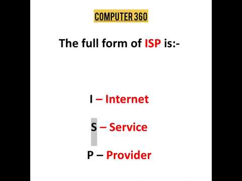 The full form of ISP is??? #computer #computerscience #shorts #ytshorts #youtubeshorts