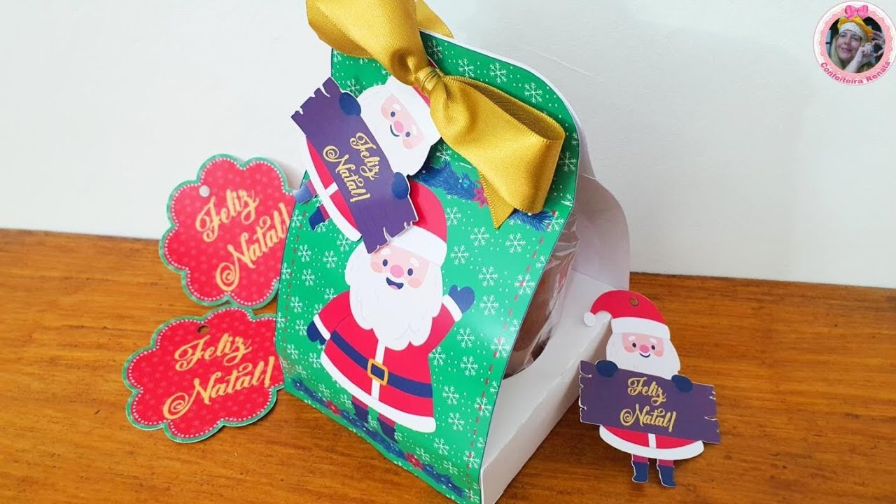 Lembrancinha de Natal - Embalagem para Mini Panetone 80g