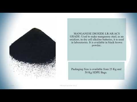 Manganese Dioxide - Manganese Dioxide Powder Latest Price ...