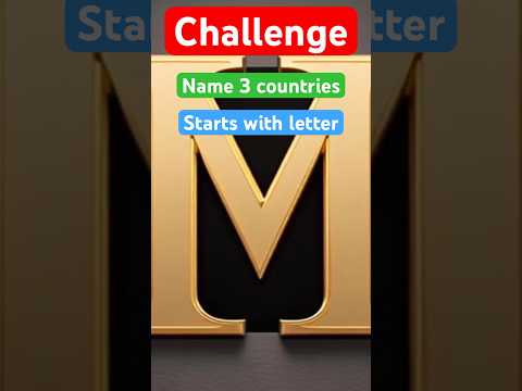 Name 3 countries that starts with letter M Except 🇲🇦 Morocco #viral #shorts #geography