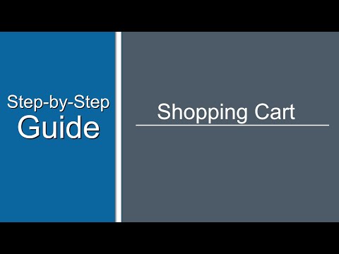 Shopping Cart (Step-by-Step)