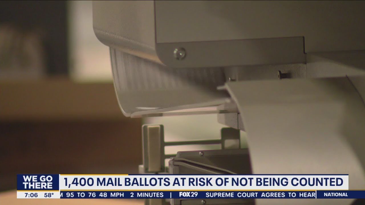1,400 mail-in ballots at risk of not being counted in Pennsylvania Primary Elections