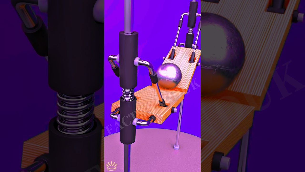 Spring Rigging Mechanism 💥 | Blender 3D Animation 🎯 | Satisfying Motion Design 🔁