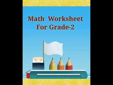 Math Worksheet for Grade-2 | Math Worksheet For Kids #math #worksheets #mathworksheets