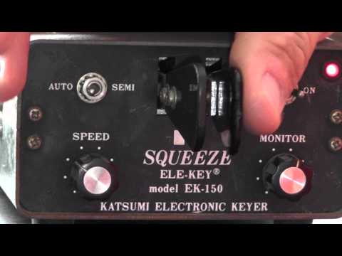 My new Katsumi Squeeze ELE-KEY EK-150 electronic keyer