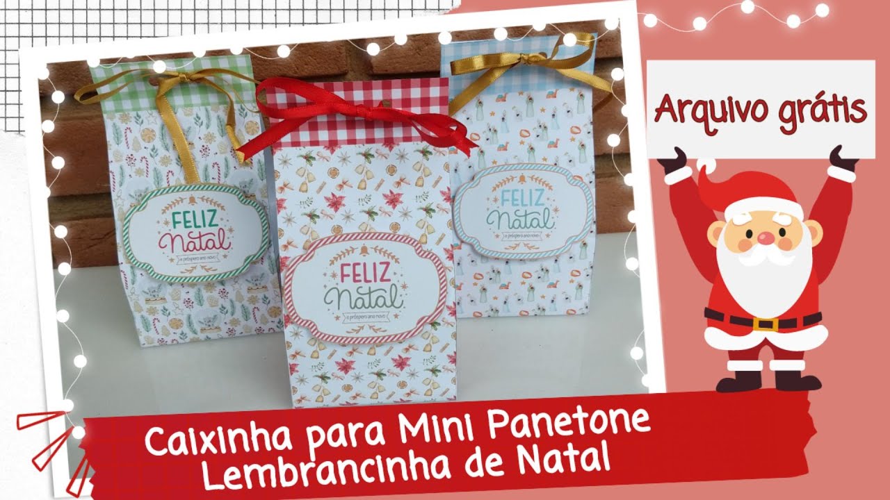 CAIXA MINI PANETONE - LEMBRANCINHA DE NATAL | YOU MIMOS - DIY PASSO A PASSO