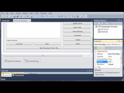 Visual Basic Tutorial - 186 - FTP Downloader Part 9 Refreshing; Clearing; And Checking Video ...