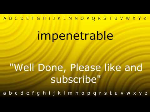 Here I will teach you how to pronounce 'impenetrable' with Zira.mp4